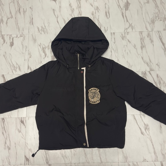 Vanity | Jackets & Coats | Saint Vanity Black Puffer Jacket | Poshmark